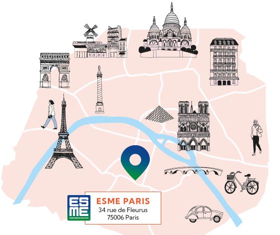 Parisian campuses of ESME - International Engineering School